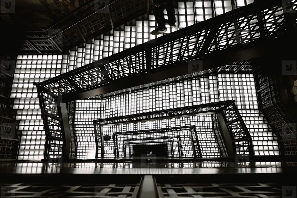 Modern Square Staircase Photo (117988) - YouWorkForThem