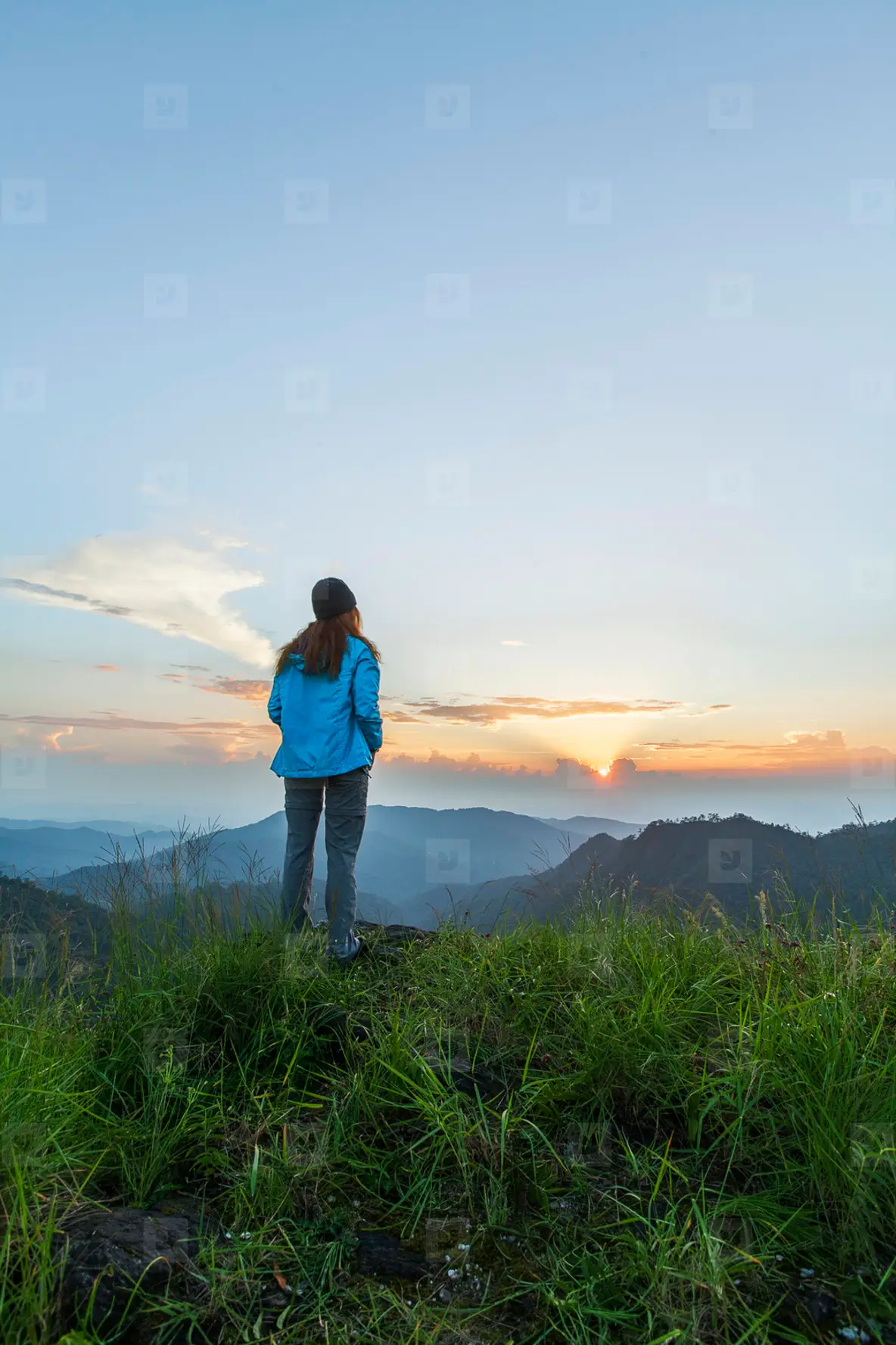 Young Women Standing On A Rock Photo (118461) - YouWorkForThem
