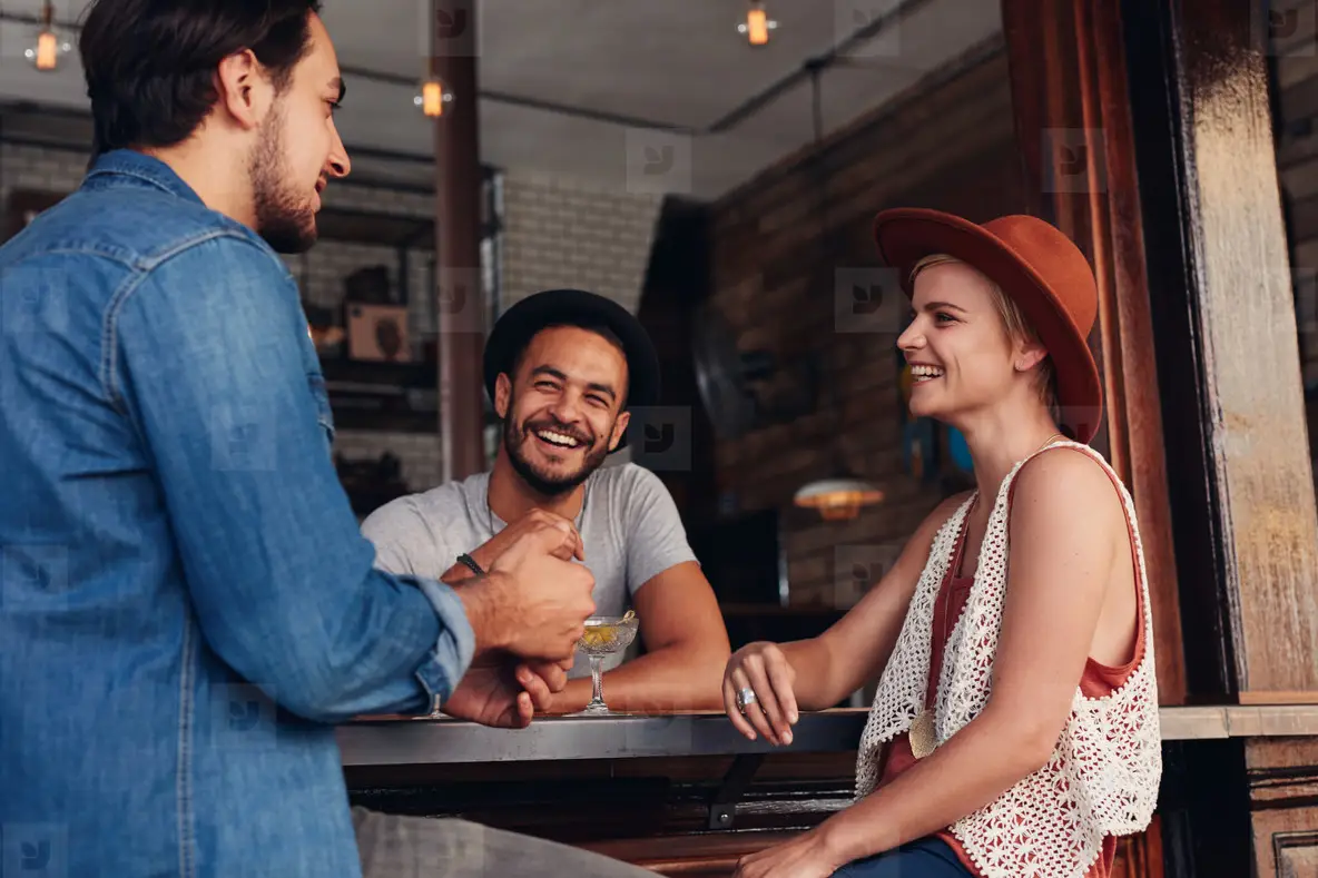 Young People Hanging Out At A Cafe Photo (122634) - YouWorkForThem