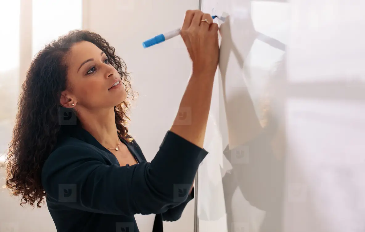 Business Writing On Whiteboard