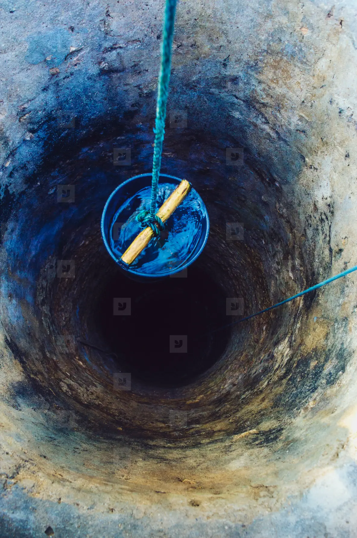 Fetching Water From A Well Photo (150680) - YouWorkForThem