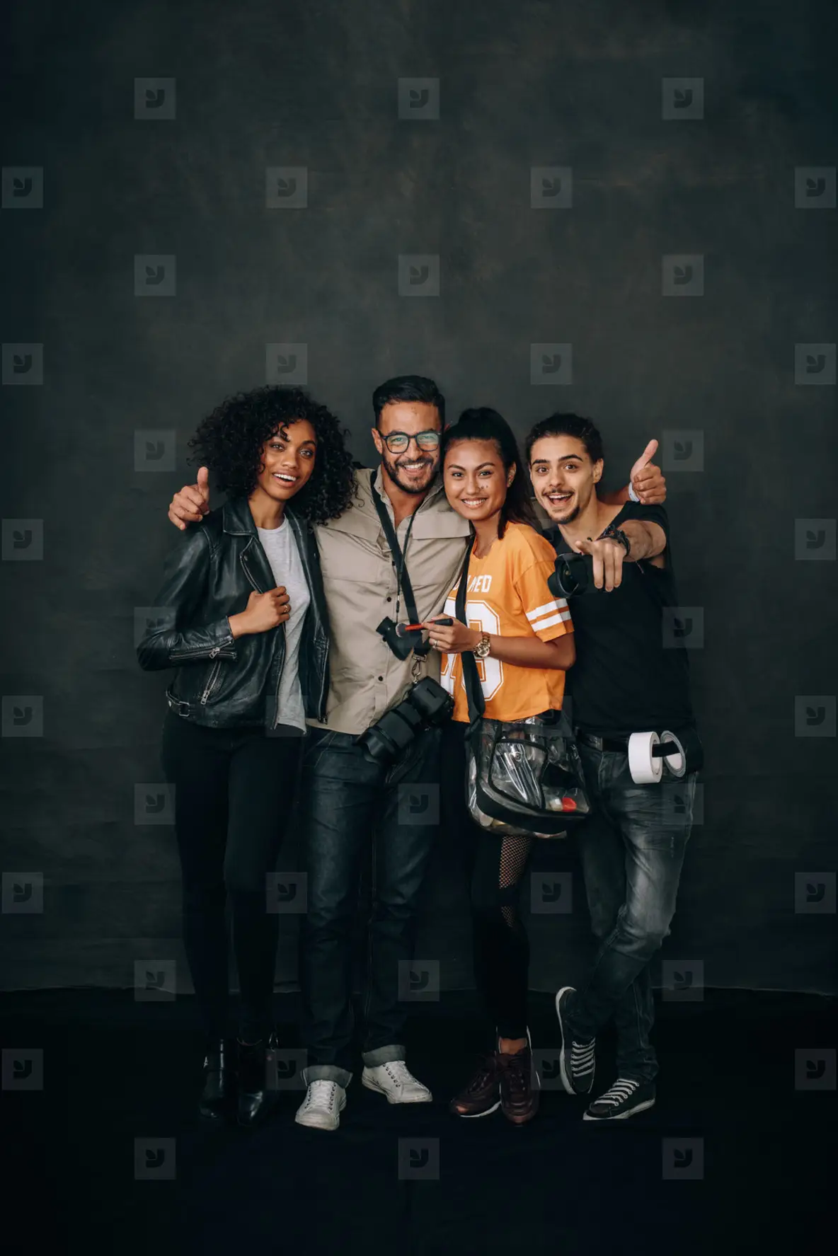 Photography Team During A Photo Shoot In A Studio Photo (154353 ...