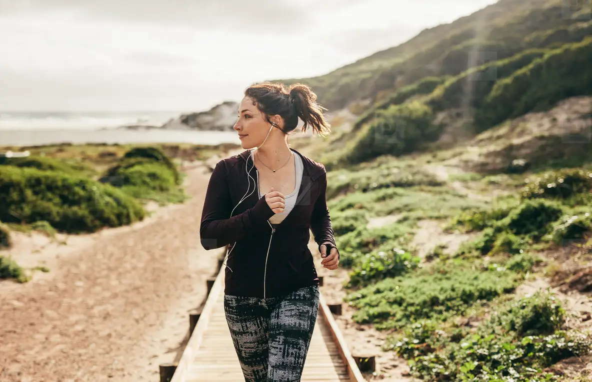 Female Running Outdoors In The Morning Photo (156201) - YouWorkForThem
