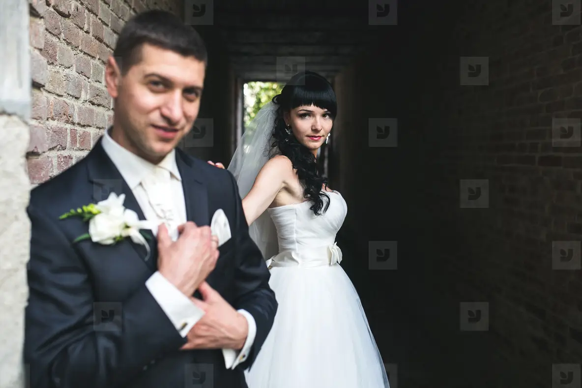 Charming European Couple Having A Great Time In The Interior Photo ...