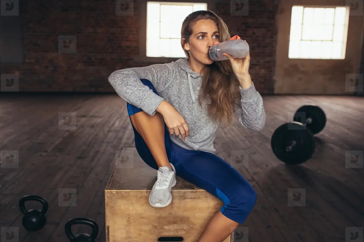 Woman Taking Rest After Fitness Training At Gym Photo (163095 ...