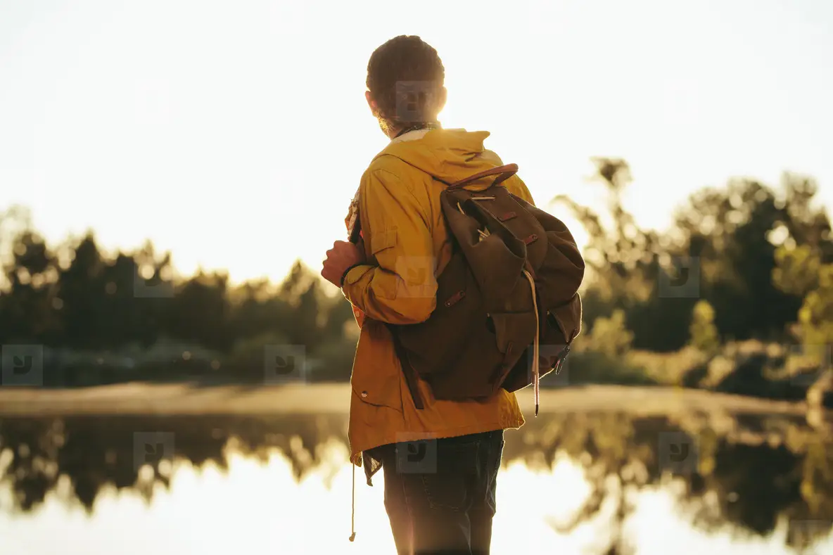 Traveler Enjoying Nature Photo (167107) - YouWorkForThem