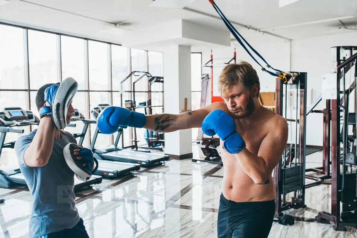 Men Practicing Boxing In Gym Photo (169004) - YouWorkForThem