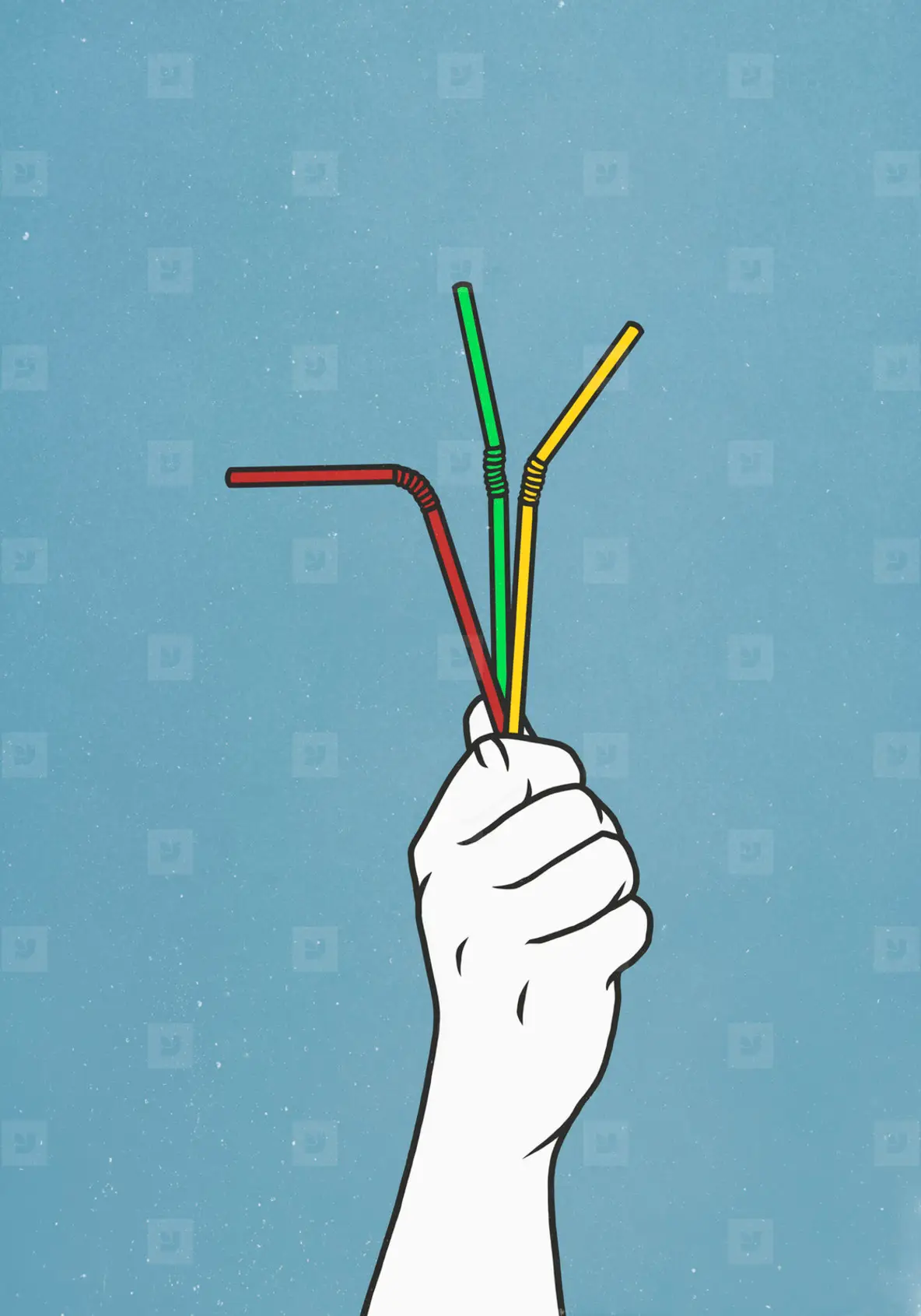 Hand Holding Three Straws Photo (187181) - YouWorkForThem
