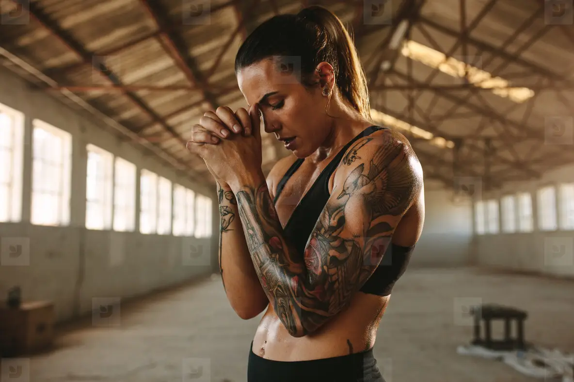 Woman Looking Tired After Intense Workout Photo (218752) - YouWorkForThem