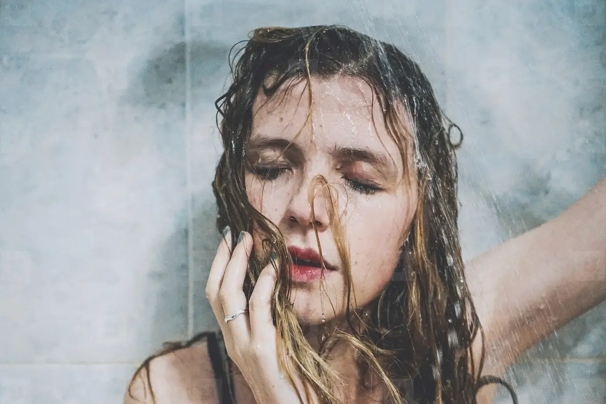 Artistic Portrait Of A Young Woman Under Shower Water Photo (247714 ...