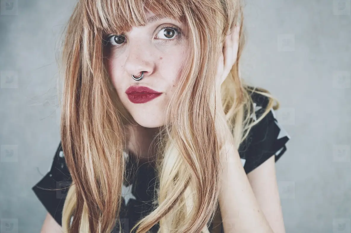 Fresh Portrait Of A Young Woman With Uncombed Hair Photo (248249 ...