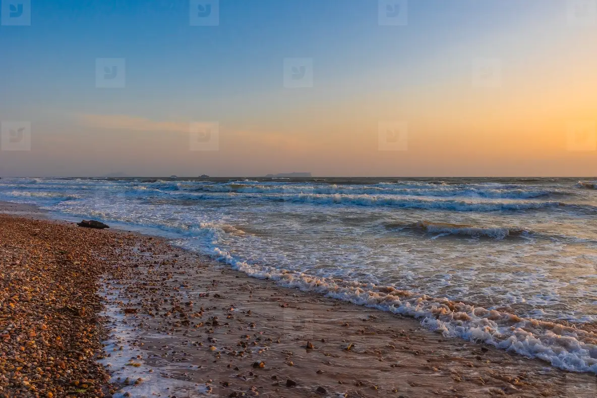 Beautiful Sea Waves In The Morning Sunrise Photo (249006) - YouWorkForThem