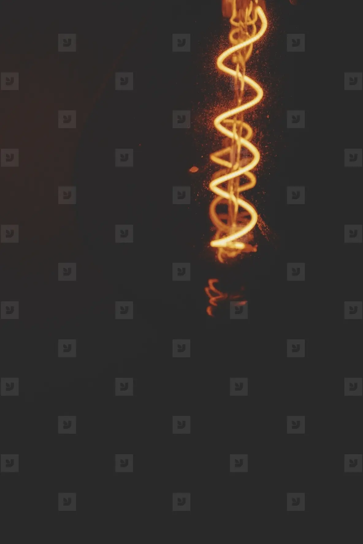 Chaotic Shapes Of A Led Light Filament Photo (254867) - YouWorkForThem