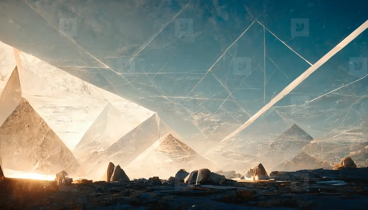 Pyramid Shapes Abstract Photo (260297) - YouWorkForThem