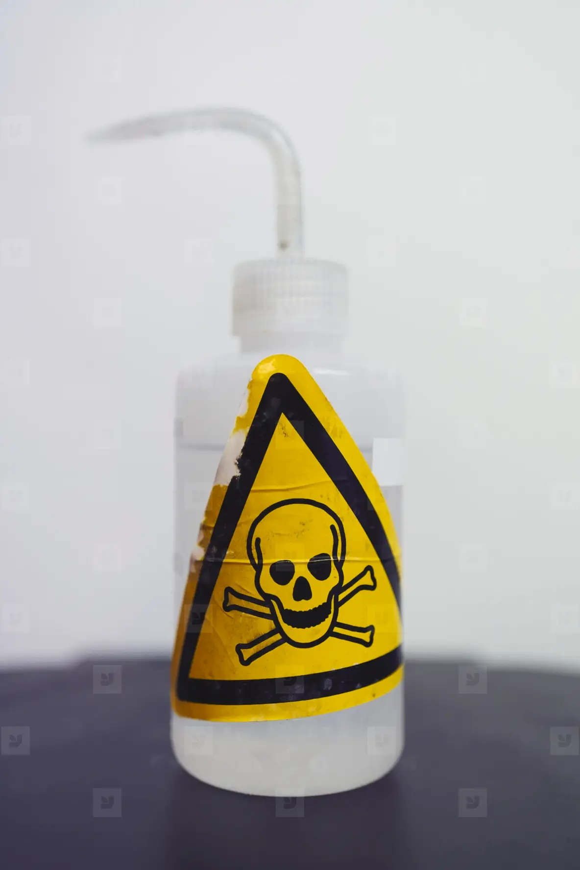 Close Up Biohazard Label On Bottle Photo (262249) - YouWorkForThem