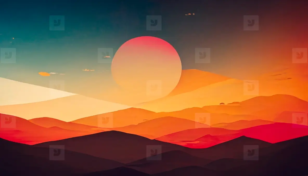 Sunset Minimal Photo (262411) - YouWorkForThem