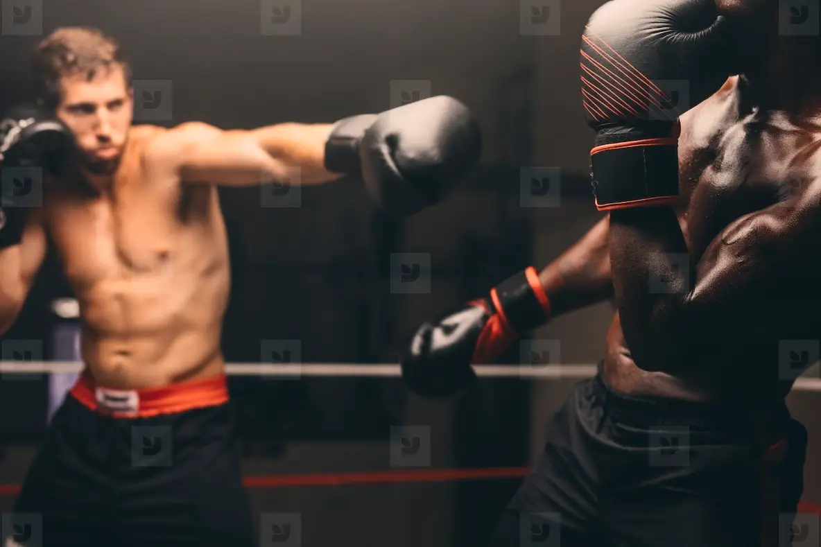 Boxer Missing His Opponent In A Fight Photo (267078) - YouWorkForThem