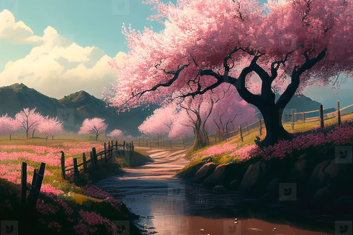Spring Blossom Landscape Photo (271342) - YouWorkForThem