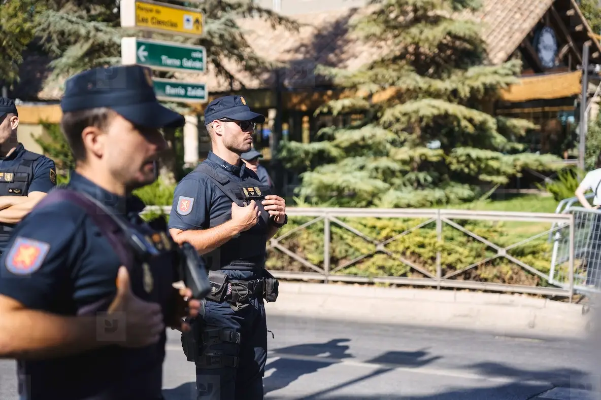 Granada, Andalusia, Spain. October 5th, 2023. Spanish National Police ...