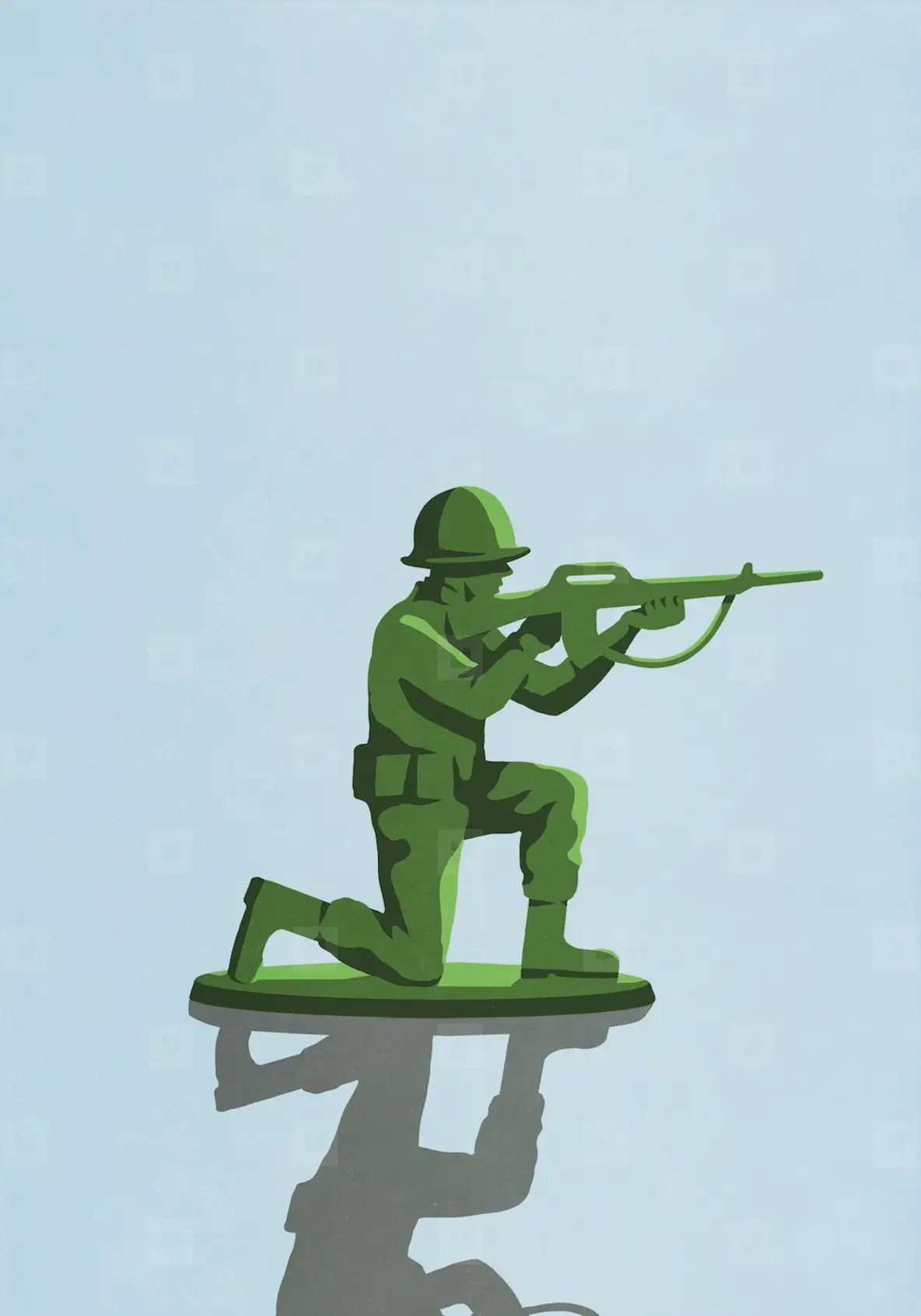 Kneeling Green Soldier With Rifle Toy Photo (287655) - YouWorkForThem