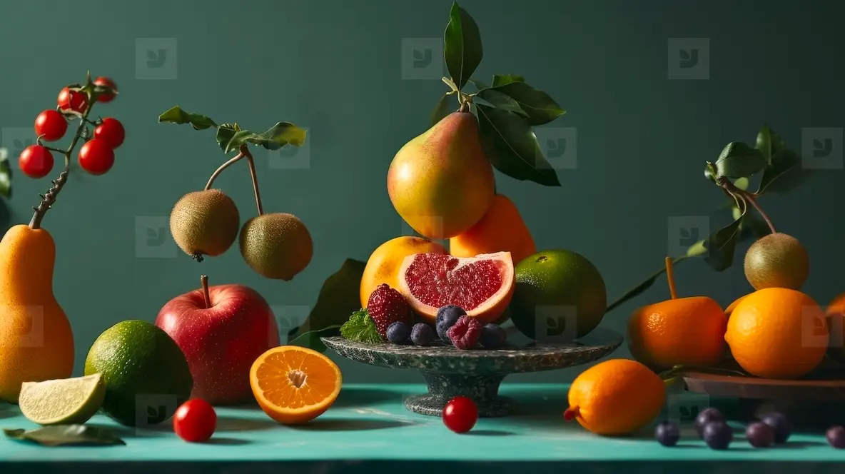 Balanced Composition Of Fruits Photo (289915) - YouWorkForThem