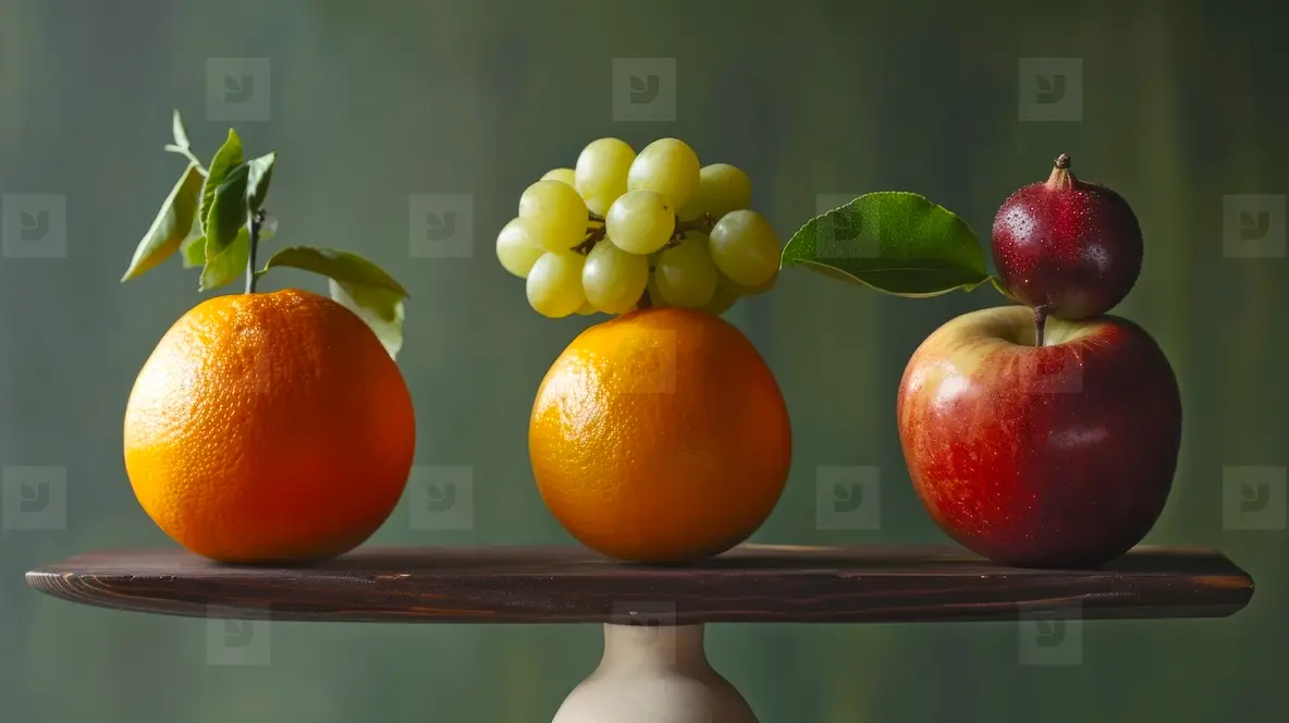 Balanced Composition Of Fruits Photo (289919) - YouWorkForThem