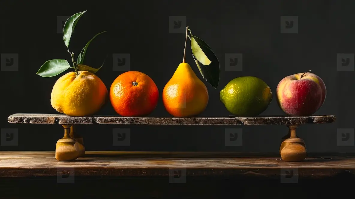 Balanced Composition Of Fruits Photo (289924) - YouWorkForThem