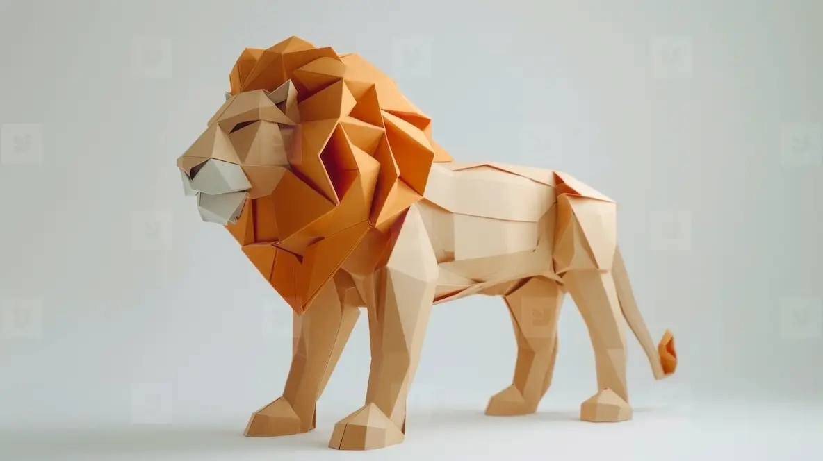 Origami Lion Photo (290392) - YouWorkForThem