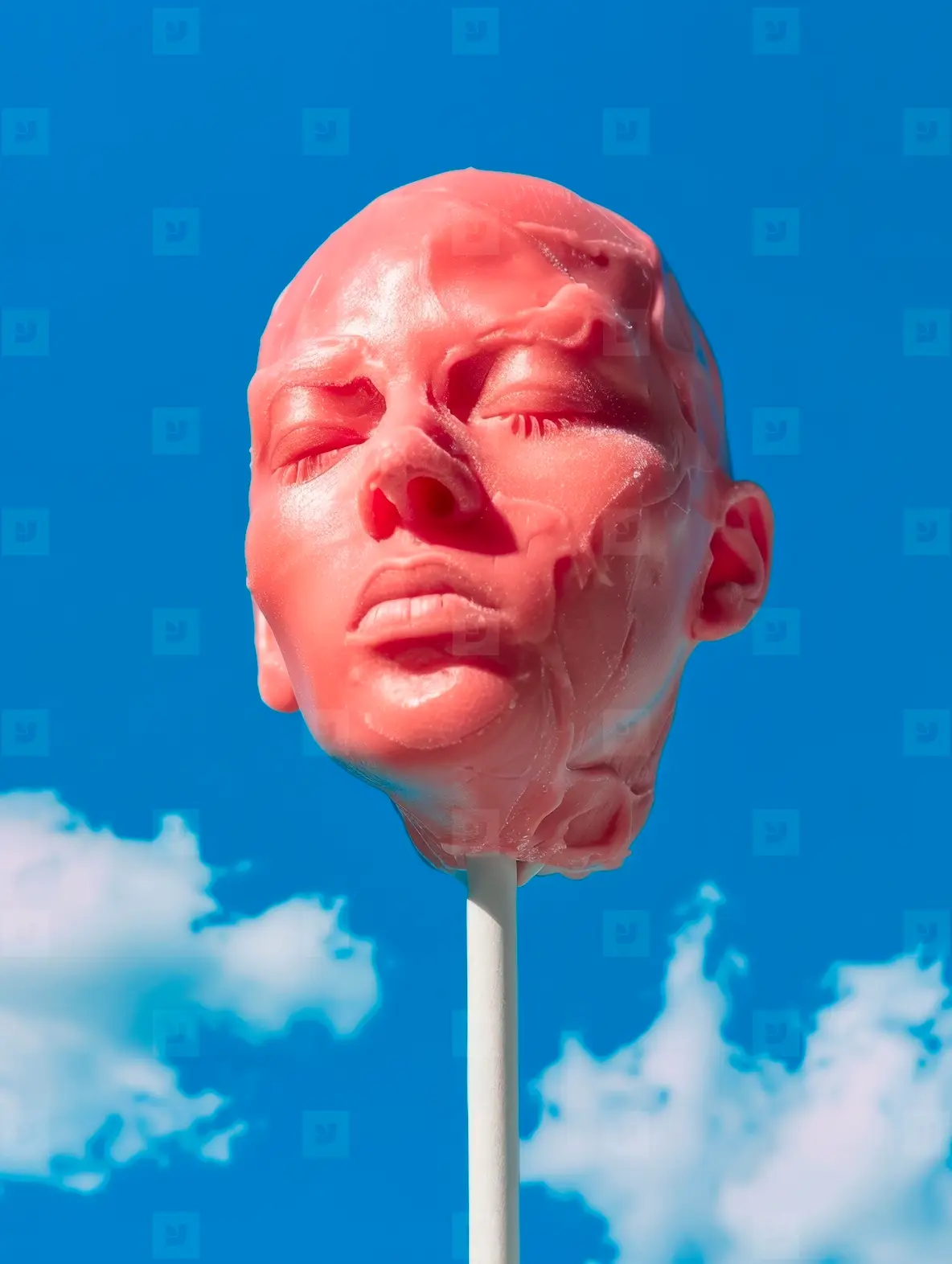 Lollipop In The Shape Of Head Photo (290465) - YouWorkForThem