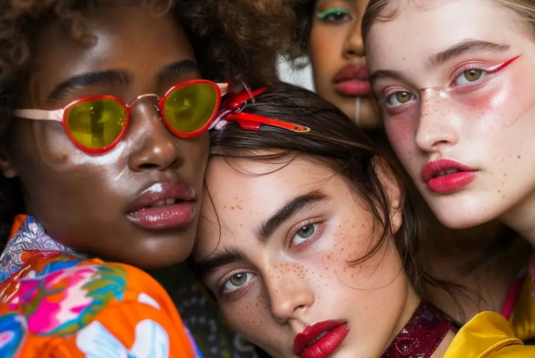 Group Of Stylish Models Posing For Edgy Fashion Editorial Photo (291023 ...