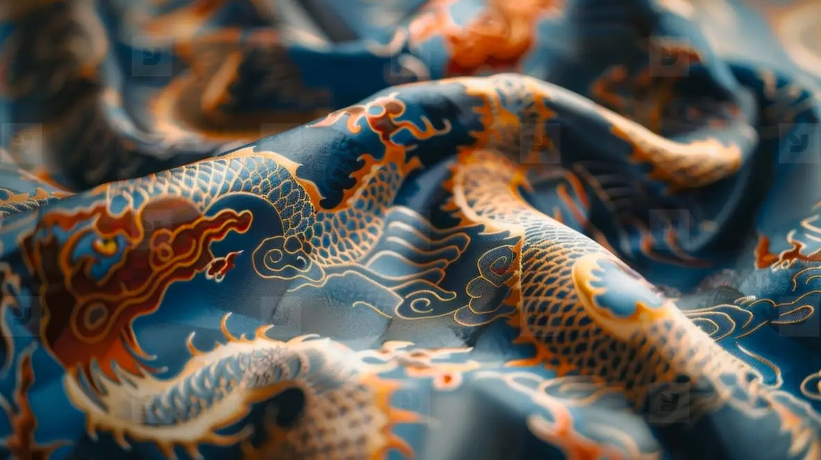 Asian Fabric Pattern Photo (291602) - YouWorkForThem