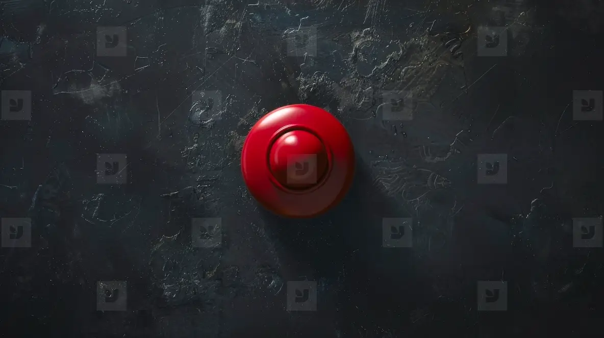 Red Button On A Black Background Photo (292105) - YouWorkForThem