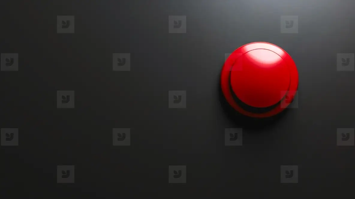 Red Button On A Black Background Photo (292751) - YouWorkForThem
