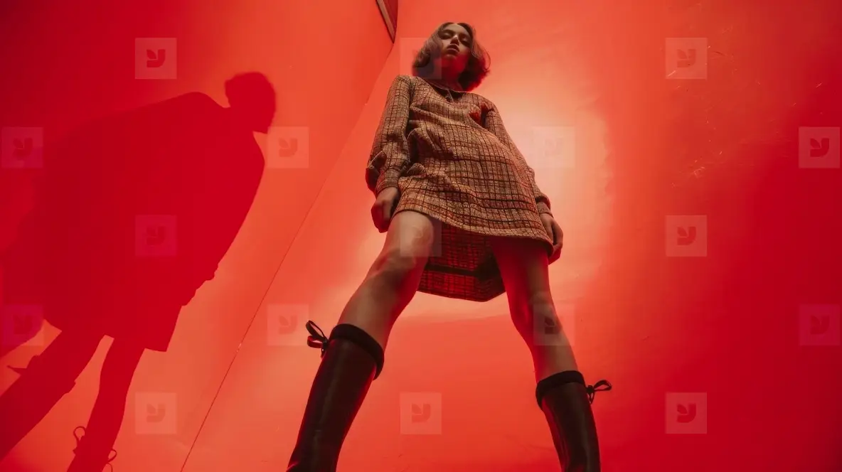 Young Woman Fashion Model In An Unusual Angle Photo (292794 ...
