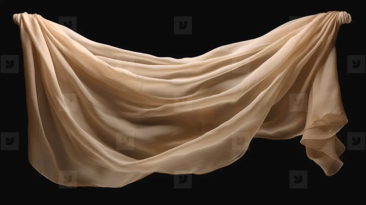 Floating Fabric With Beautiful Folds Photo (293740) - YouWorkForThem