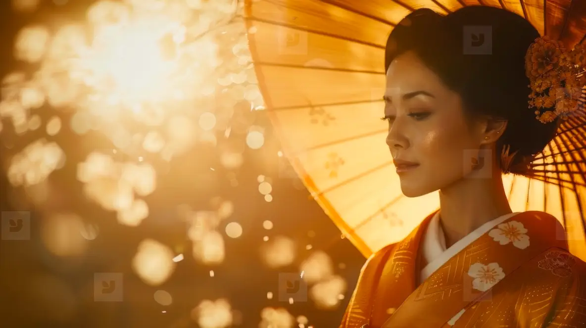 Japanese Woman In A Traditional Kimono Photo (293938) - YouWorkForThem