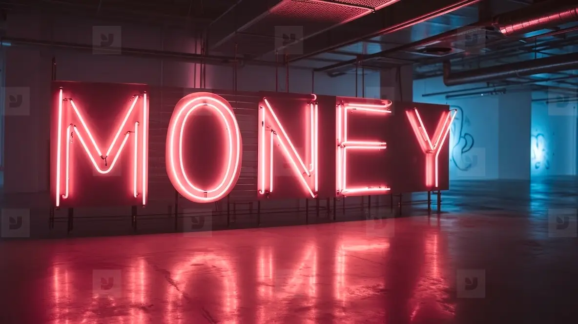 Big Neon Sign Money Photo (294351) - YouWorkForThem