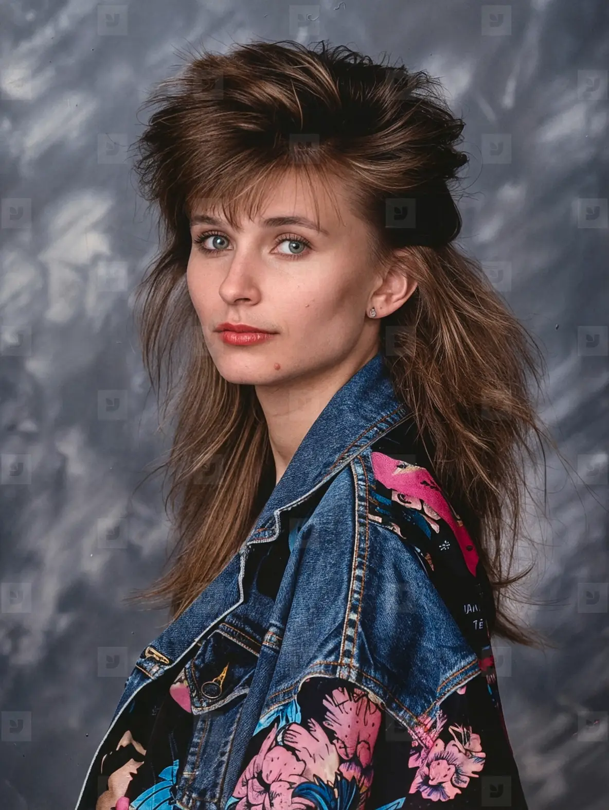 Portrait Of A Woman In Style Of The 80s Photo (294867) - YouWorkForThem