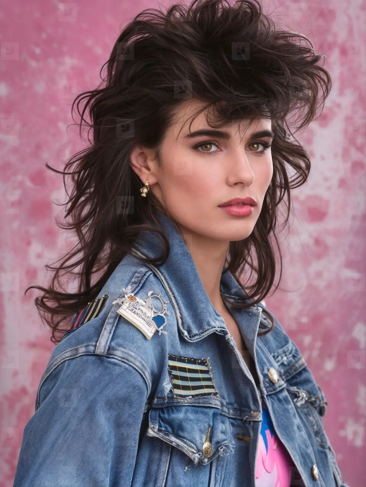 Portrait Of A Woman In Style Of The 80s Photo (294868) - YouWorkForThem