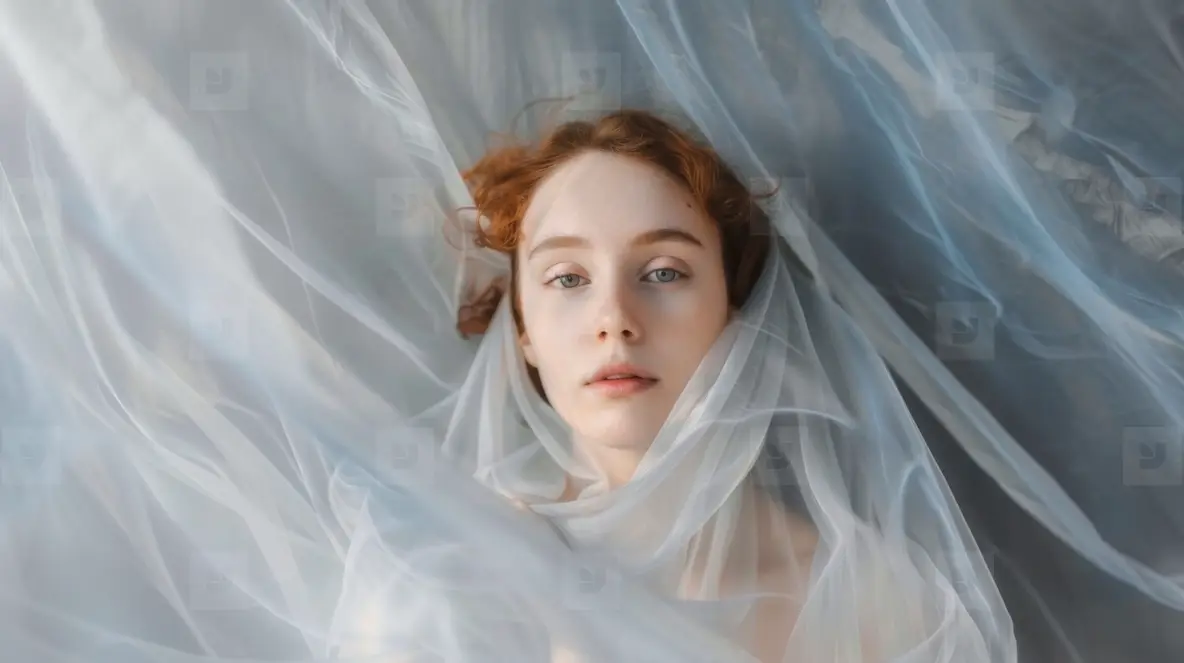 Young Model Wrapped In Fabric Photo (295712) - YouWorkForThem