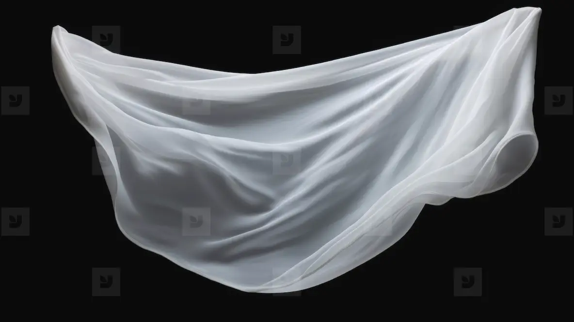 Floating Fabric With Beautiful Folds Photo (295735) - YouWorkForThem