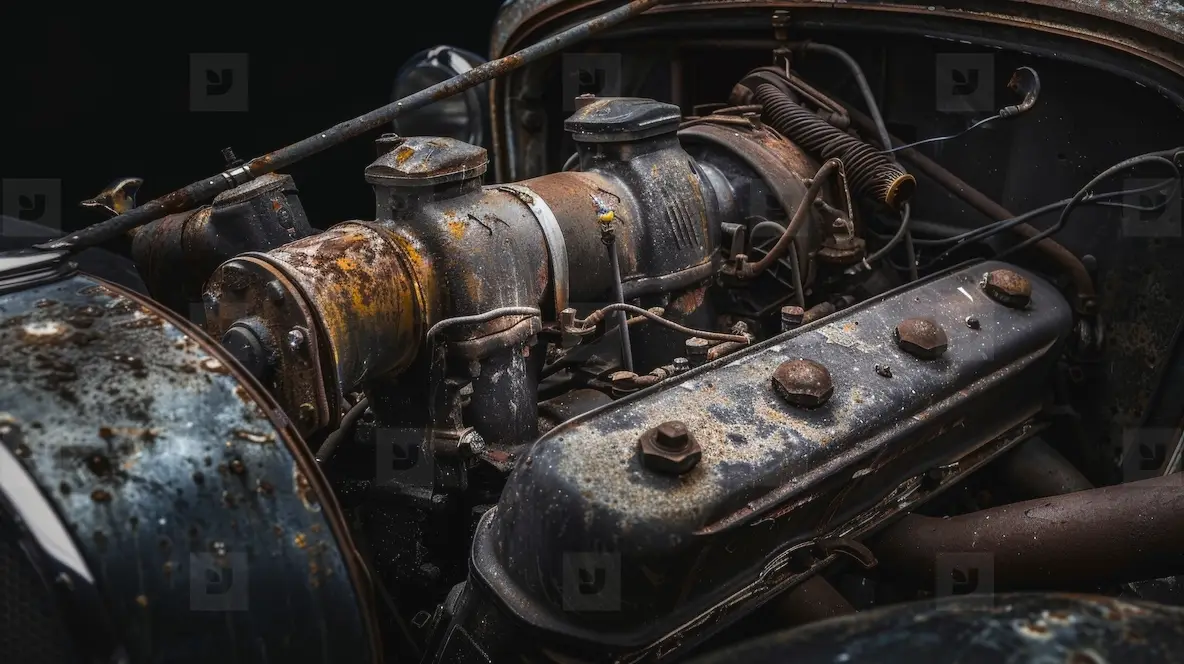 Old Car Engine Photo (295888) - YouWorkForThem