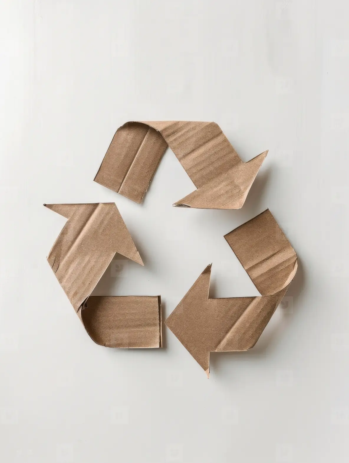 Recycling Sign Made Of Cardboard Photo (298322) - YouWorkForThem