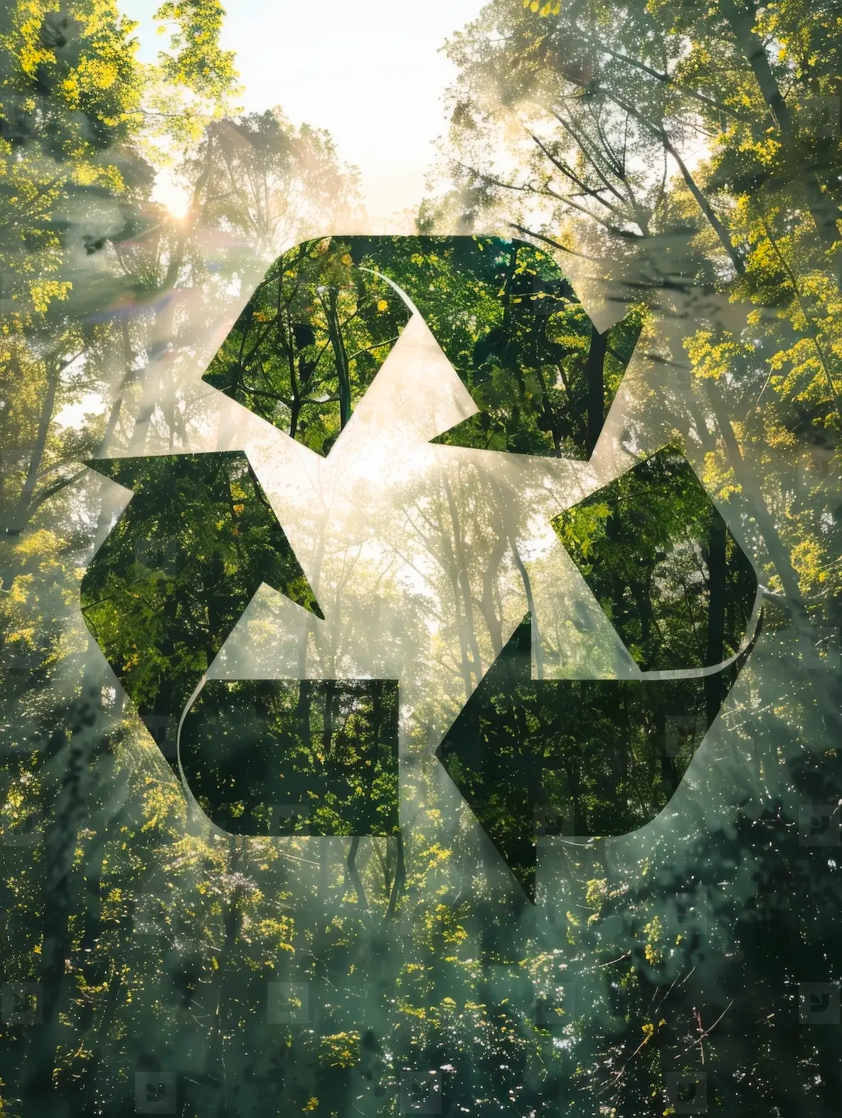 Recycling Sign In Forest Forest Photo (298458) - YouWorkForThem
