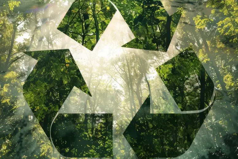 Recycling Sign In Forest Forest Photo (298458) - YouWorkForThem
