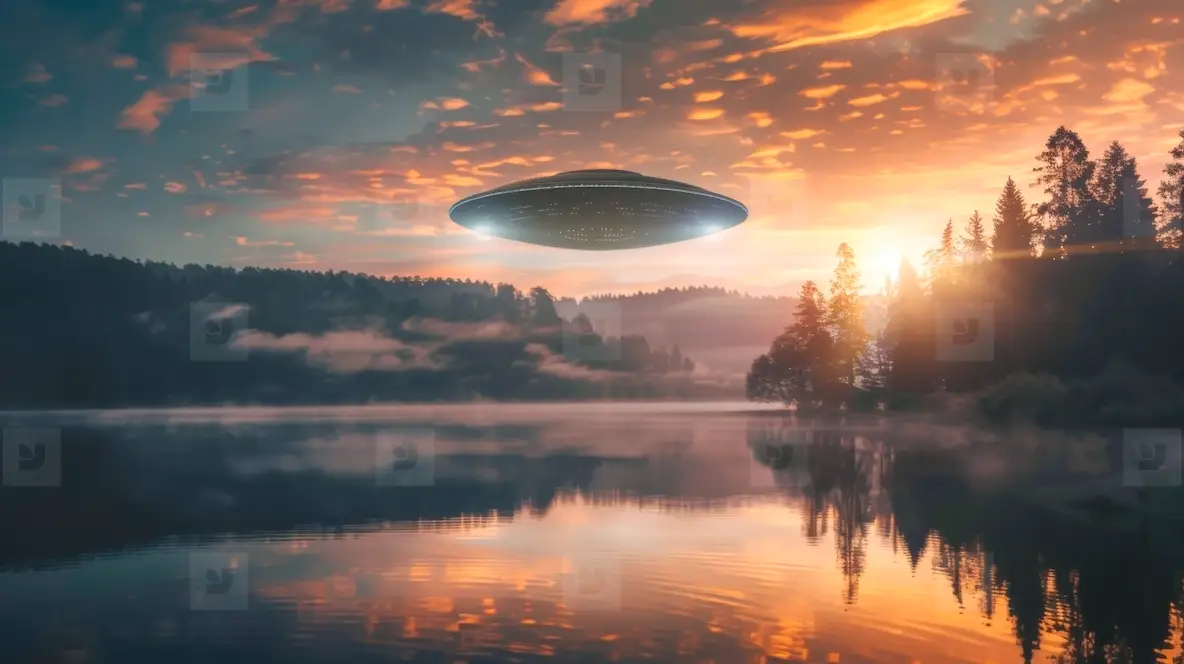 UFO Flying In The Night Sky Photo (299626) - YouWorkForThem
