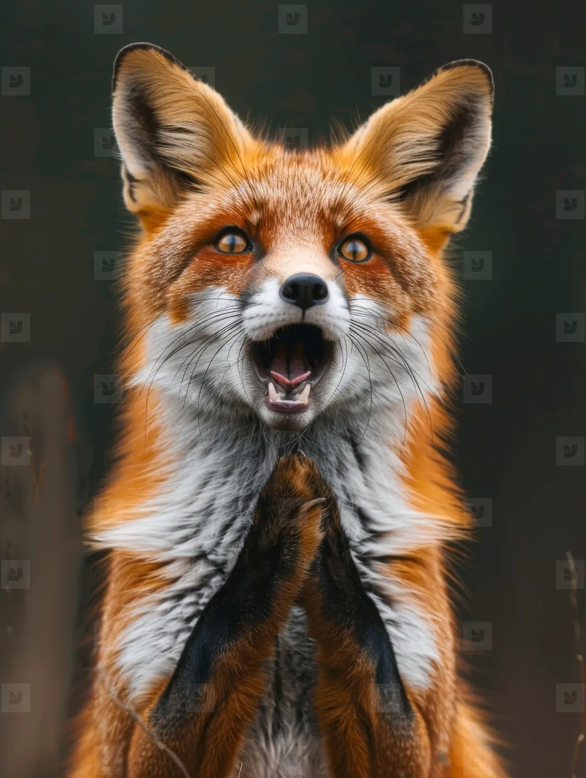 Very Surprised Fox With Open Mouth Photo (299962) - YouWorkForThem