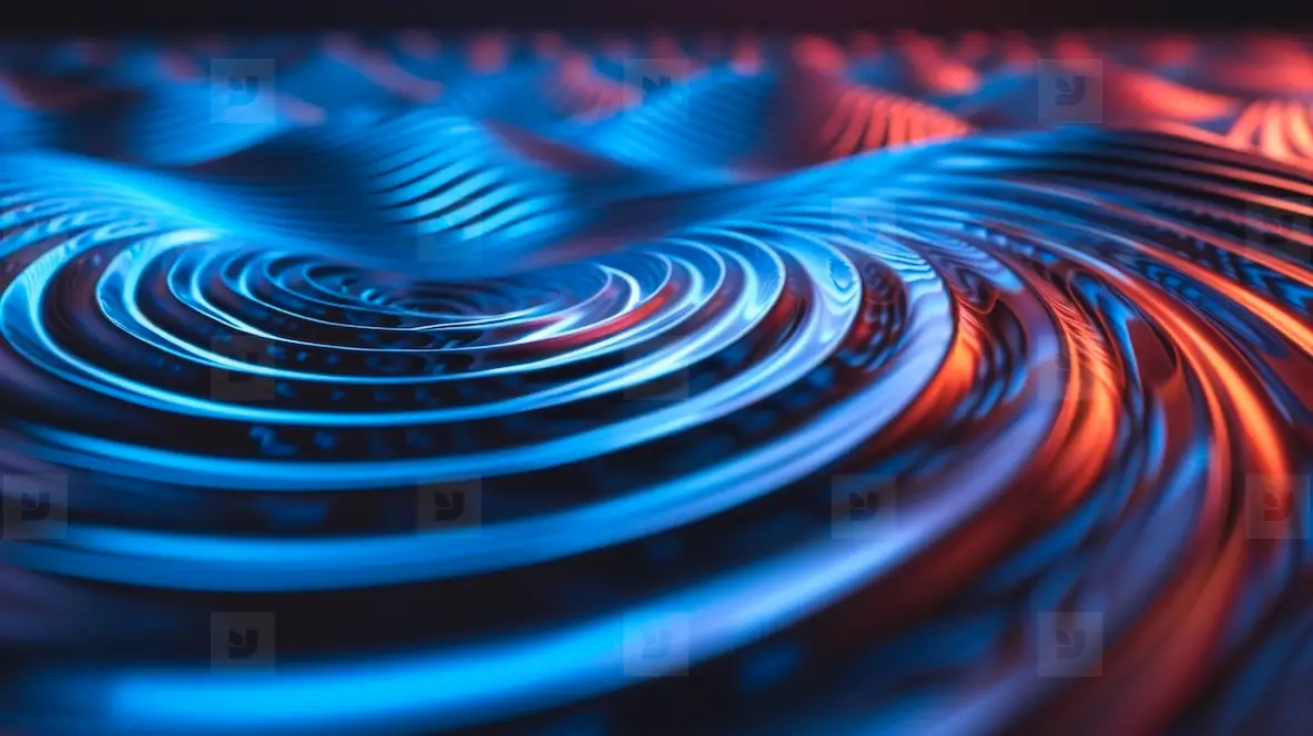 Digital Waves. Abstract Doppler Effect Photo (300518) - YouWorkForThem