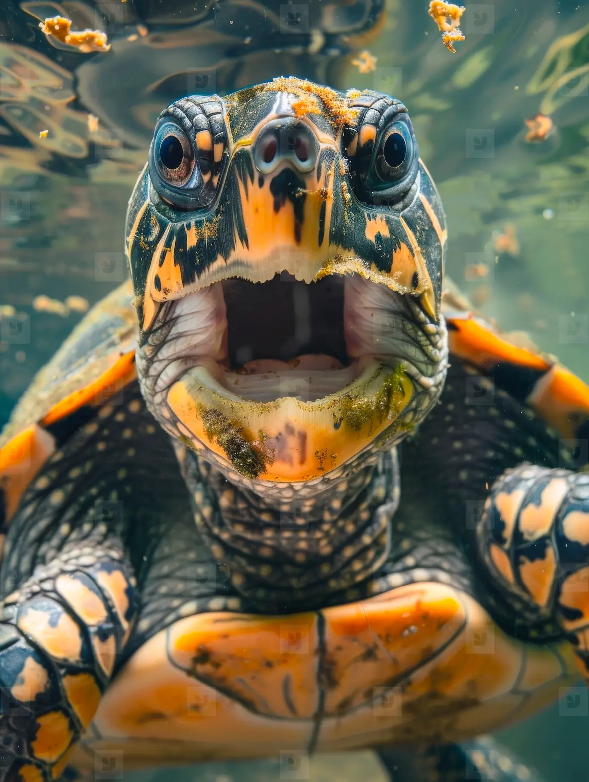 Very Surprised Turtle With Open Mouth Photo (300881) - YouWorkForThem