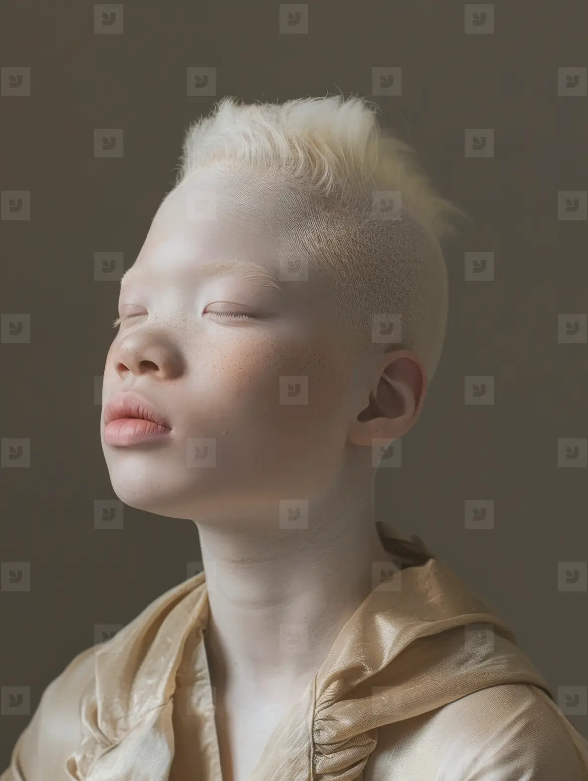 Albino Boy In Fashion Photography Style Photo (302427) - YouWorkForThem